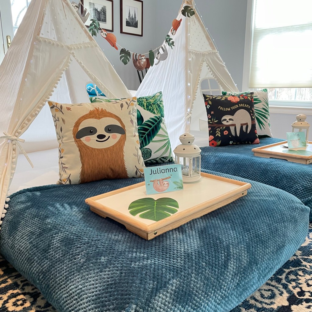 Sloths - A slumber party tent rental company